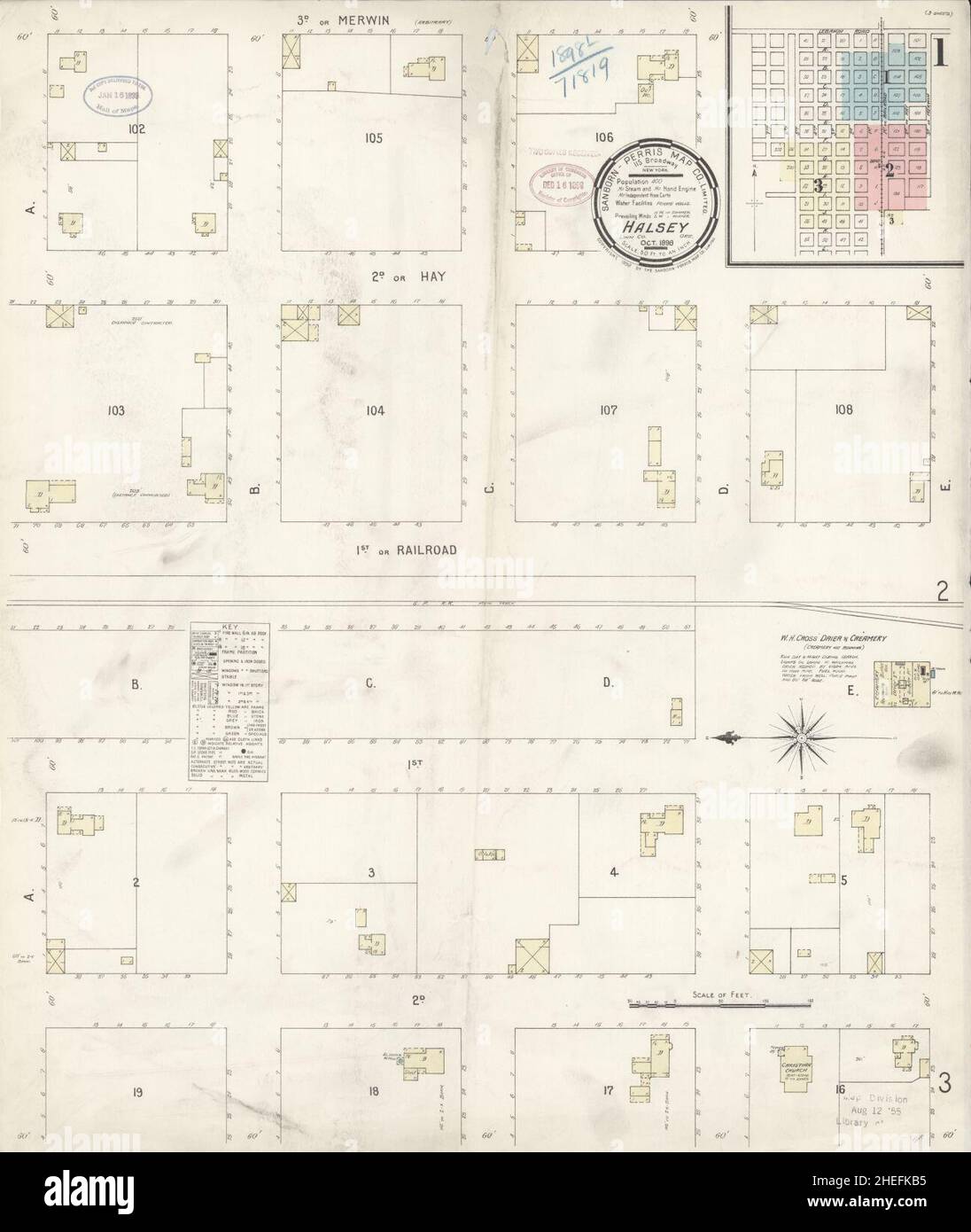 Halsey map hi-res stock photography and images - Alamy