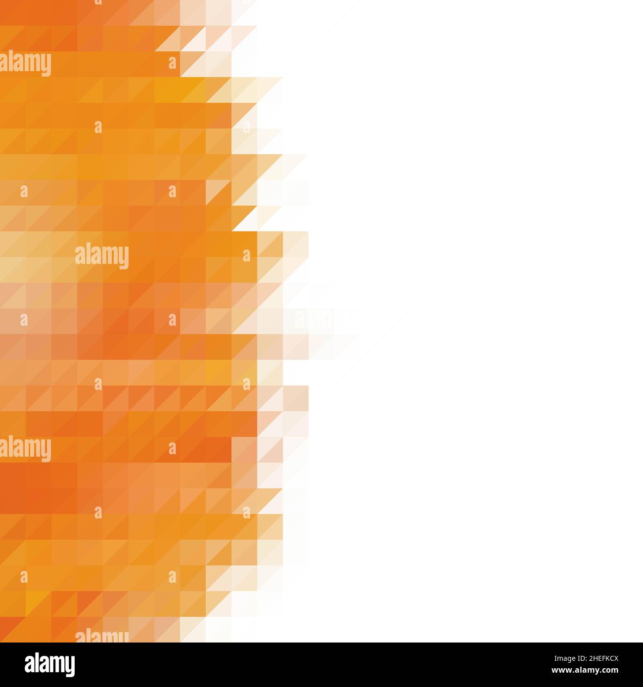 orange triangular background for advertising. Abstract template for presentation. polygonal ...