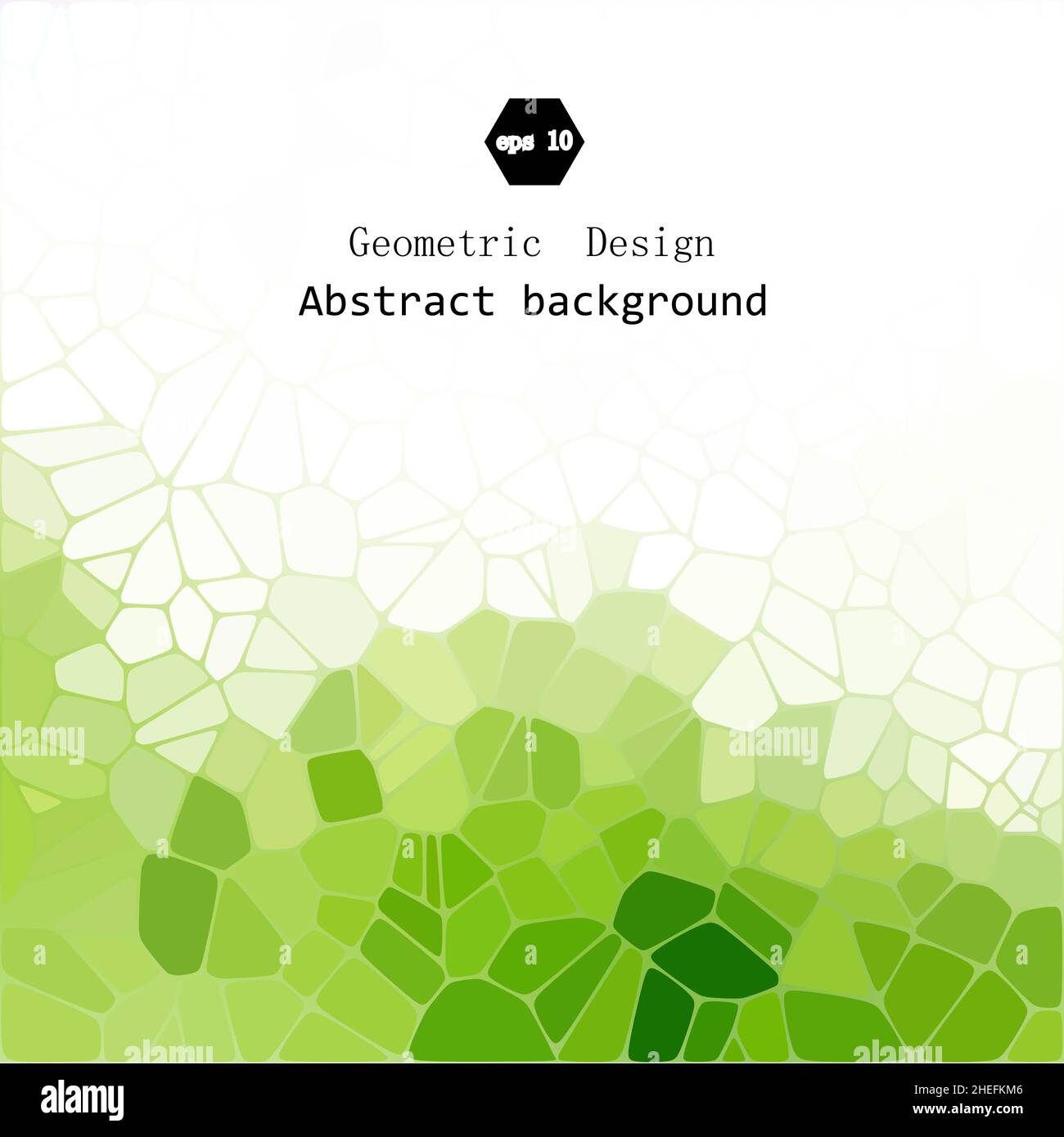 abstract green pebbles. geometric design. vector background Stock Photo ...