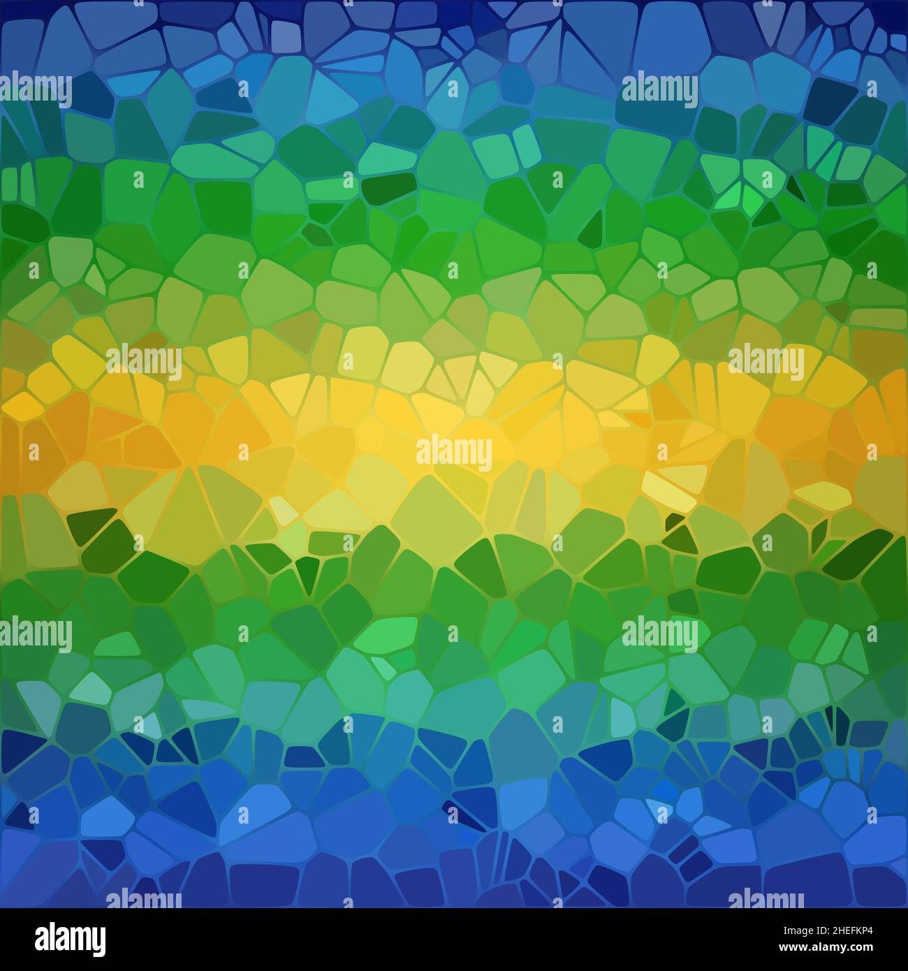 blue, green, yellow color geometric design pebbles Stock Photo - Alamy