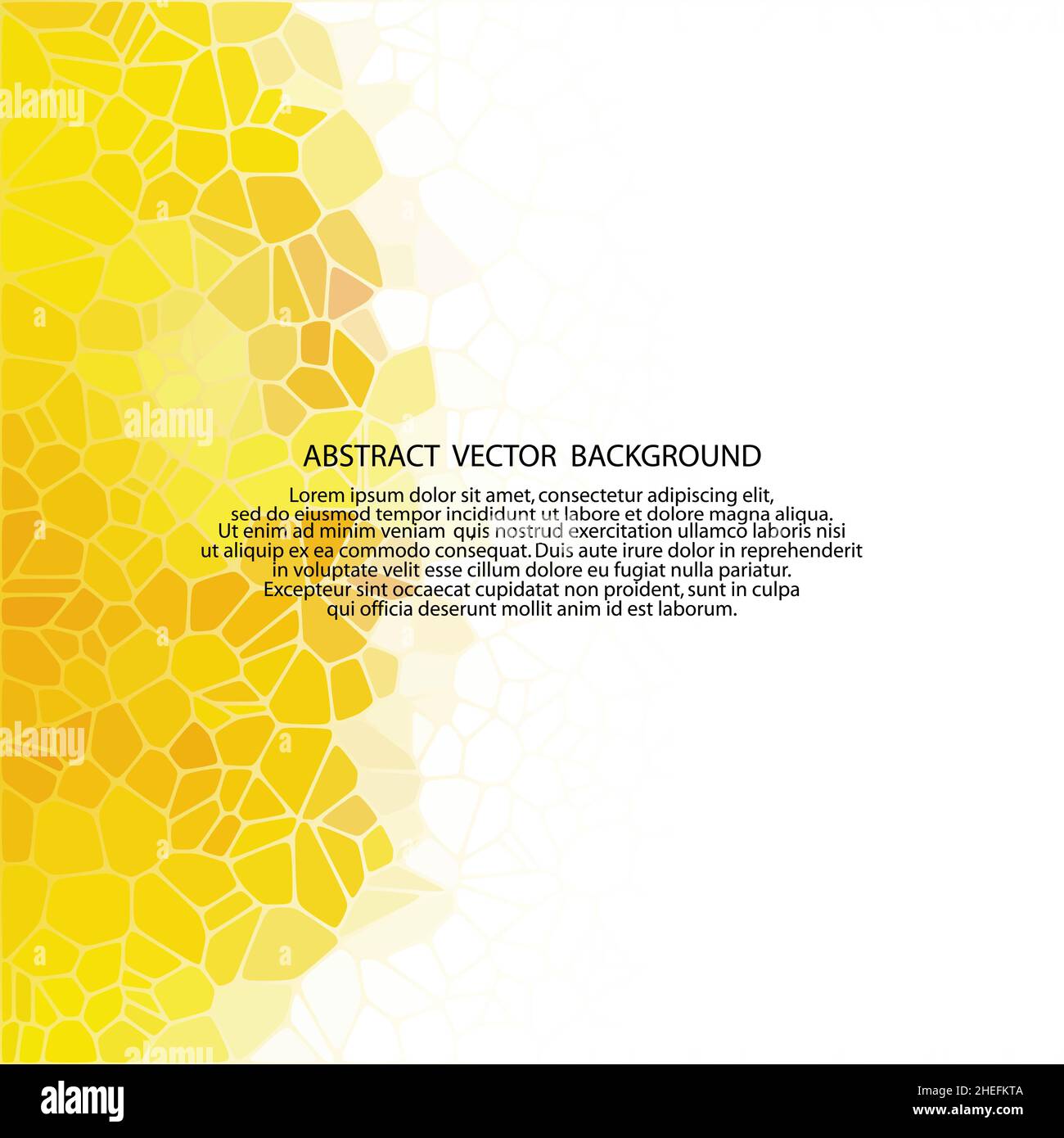 yellow abstract peebles. vector geometric background Stock Photo - Alamy