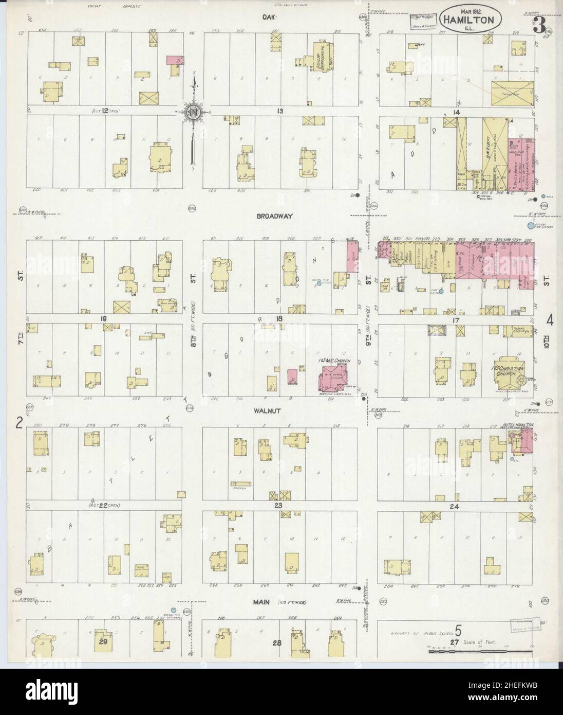 Hamilton illinois map hi-res stock photography and images - Alamy