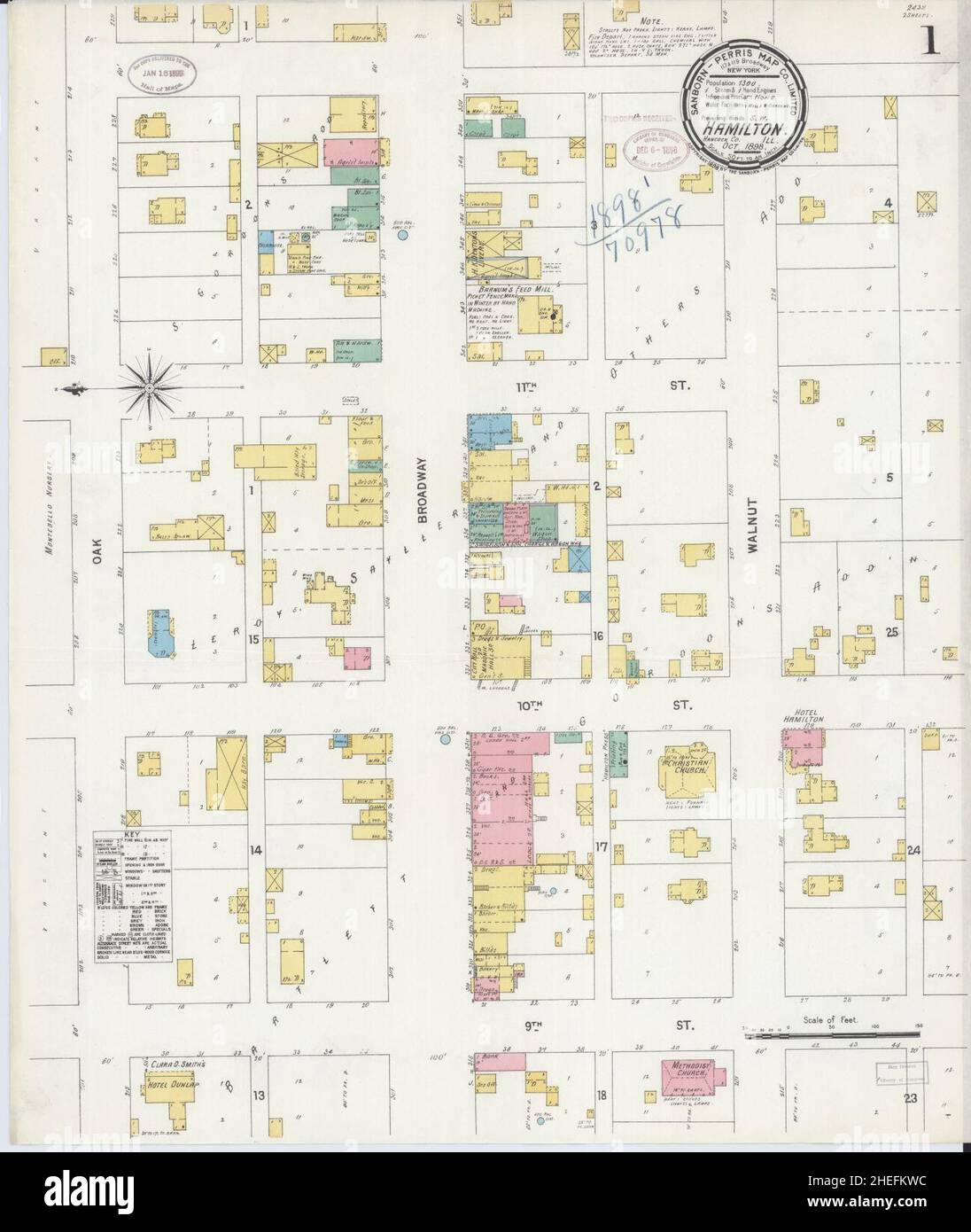 Hamilton illinois map hi-res stock photography and images - Alamy