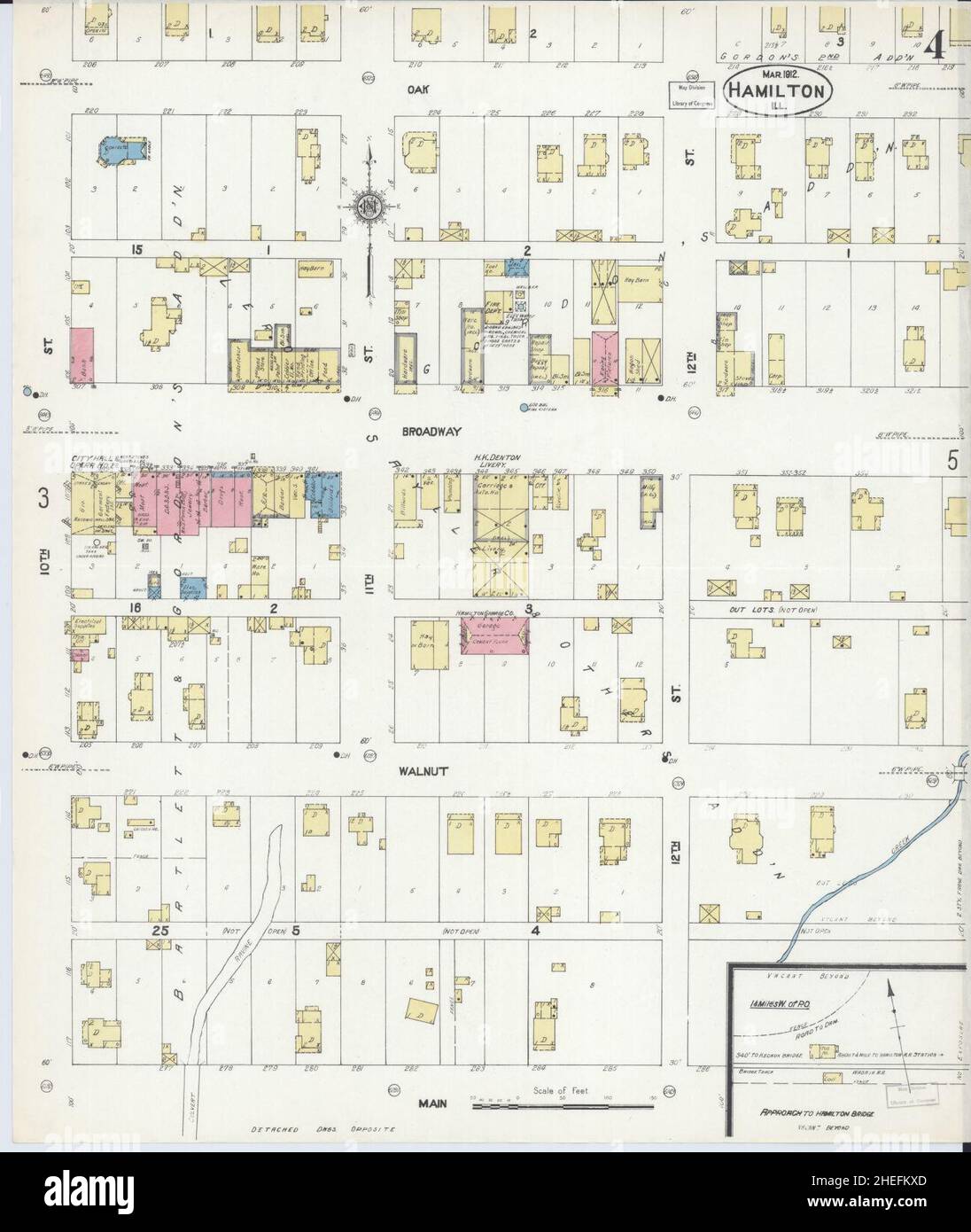 Hancock illinois map hi-res stock photography and images - Alamy