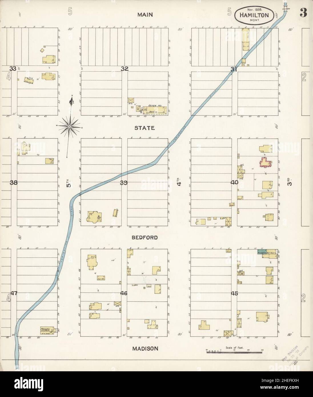 Map of hamilton montana hi-res stock photography and images - Alamy