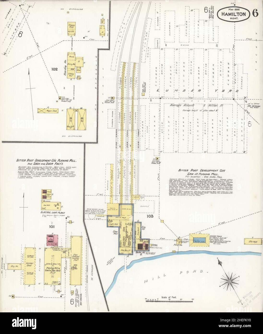 Map of hamilton montana hi-res stock photography and images - Alamy