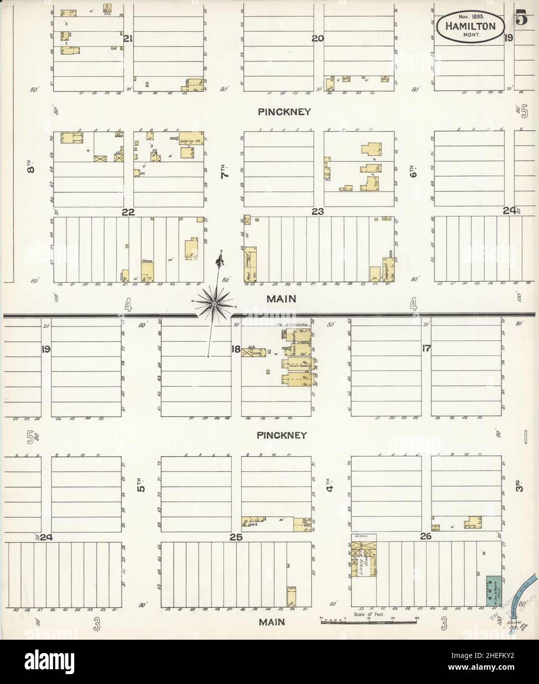 Map of hamilton montana hi-res stock photography and images - Alamy