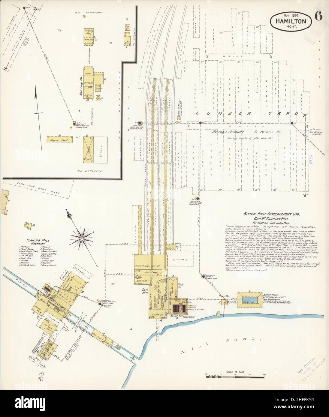 Map of hamilton montana hi-res stock photography and images - Alamy