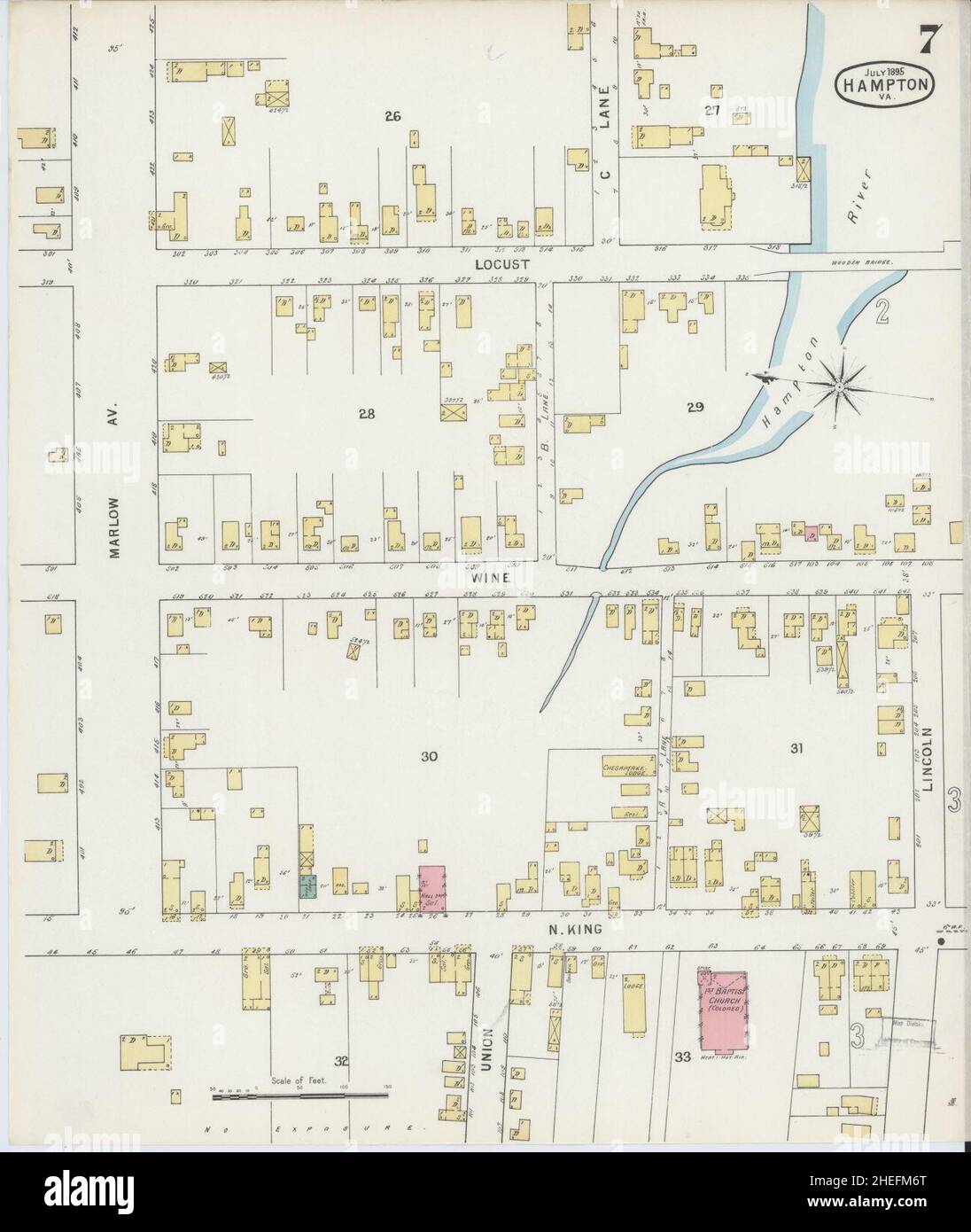 Sanborn Fire Insurance Map from Hampton, Independent Cities, Virginia ...