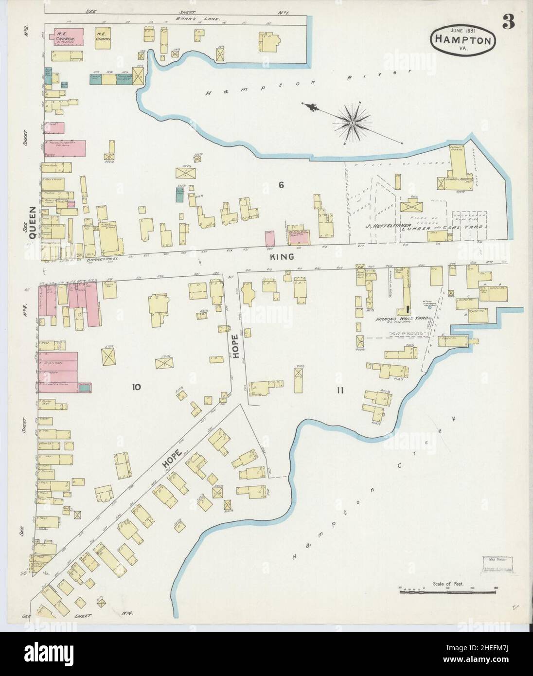 Hampton virginia map hi-res stock photography and images - Alamy