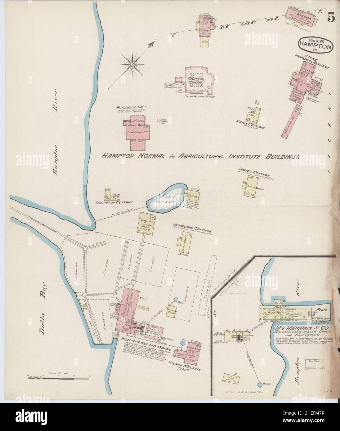 Hampton virginia map hi-res stock photography and images - Alamy