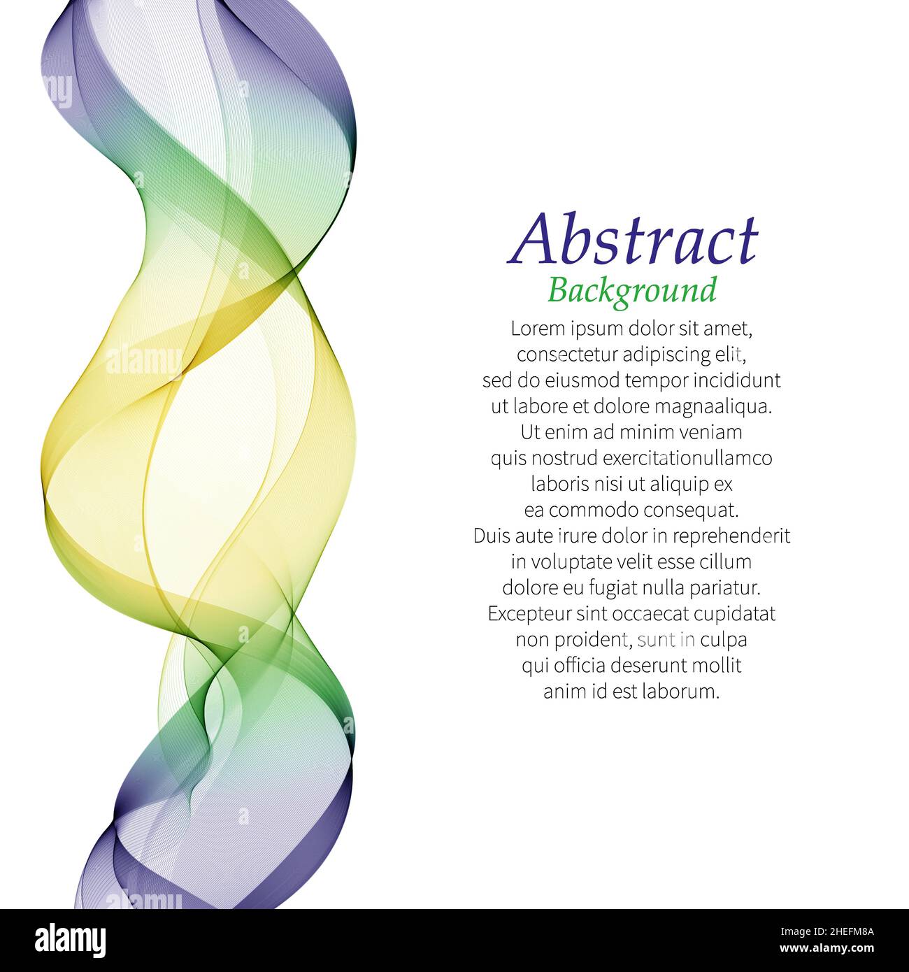 color wave. abstract vector graphics Stock Photo - Alamy