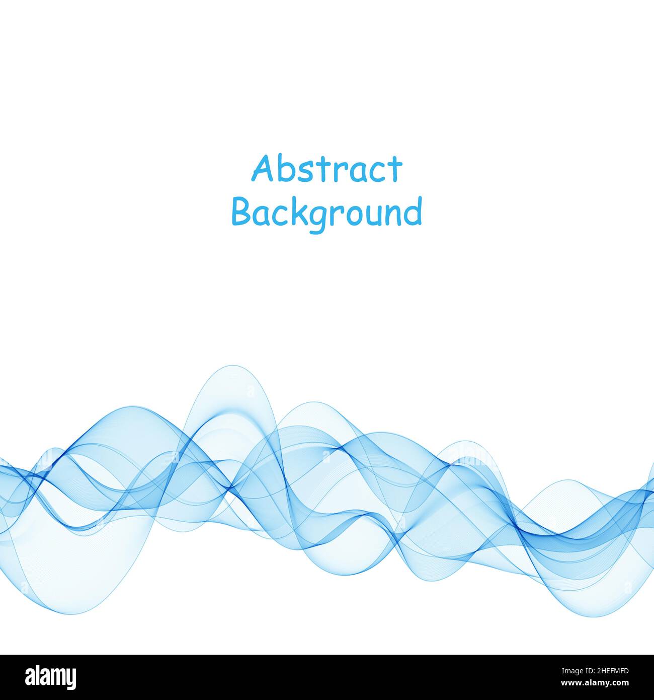 blue wave. abstract vector graphics Stock Photo - Alamy