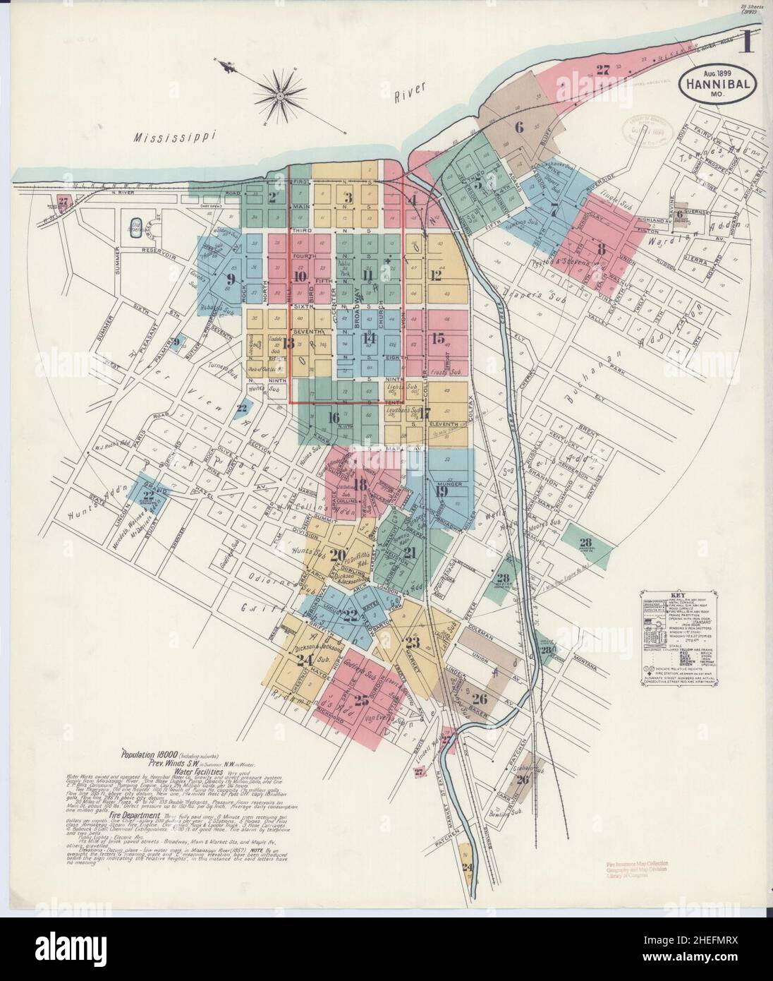 Hannibal missouri map hi-res stock photography and images - Alamy