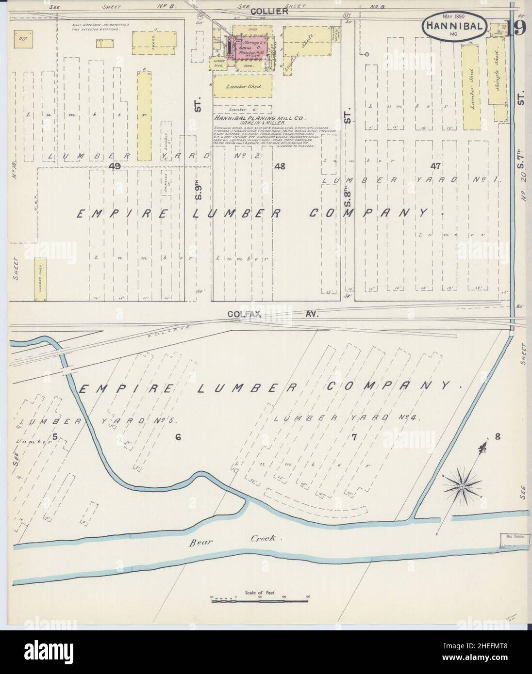 Hannibal missouri map hi-res stock photography and images - Alamy