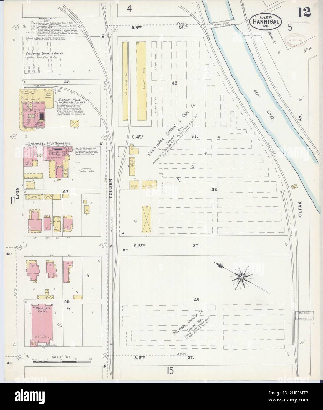 Hannibal missouri map hi-res stock photography and images - Alamy