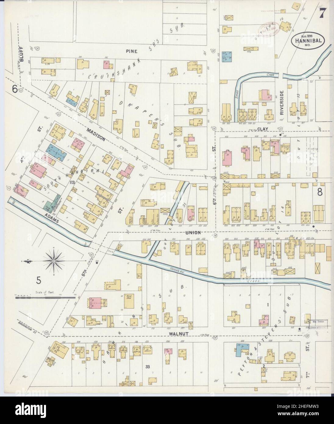 Hannibal missouri map hi-res stock photography and images - Alamy