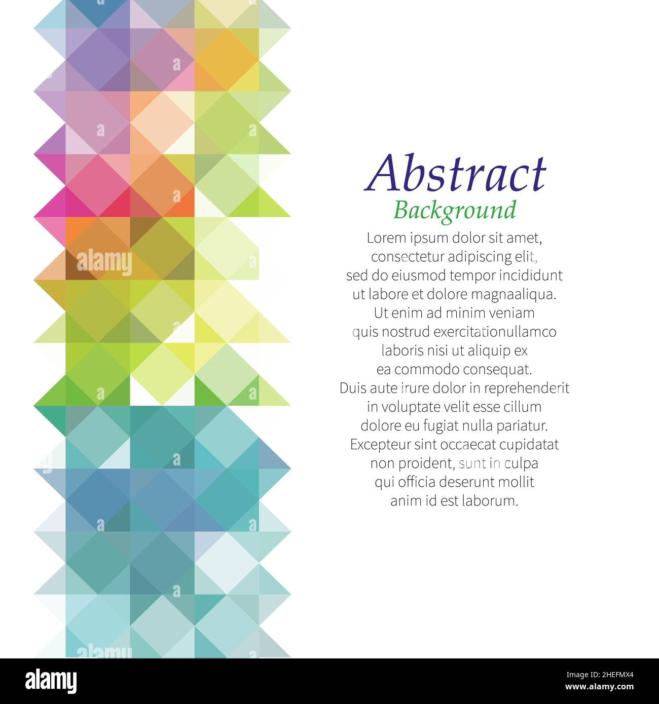 colorful triangles background. layout for presentation Stock Photo - Alamy