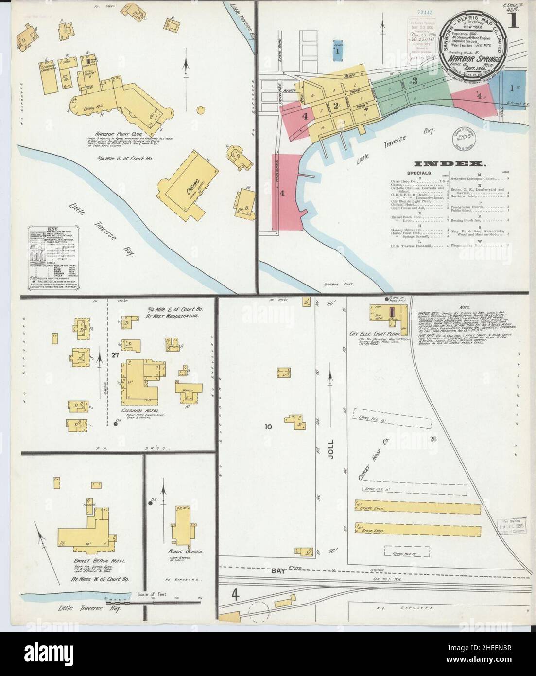 Map of harbor springs hi-res stock photography and images - Alamy