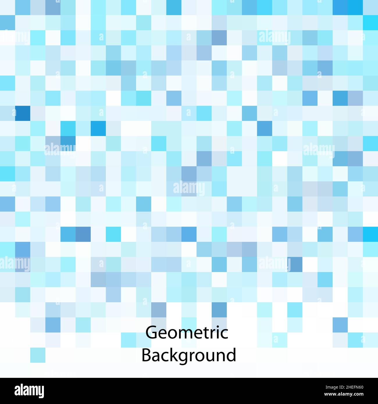 A blooming pixel pattern. Blue and white pixel background. Vector ...