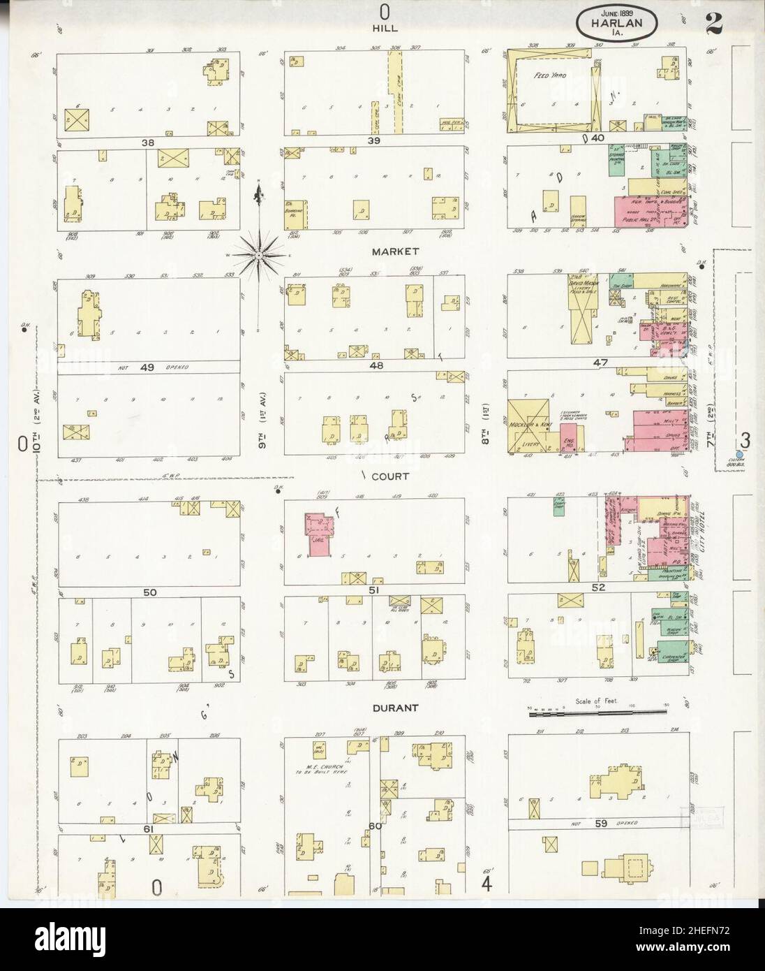 Harlan county map hi-res stock photography and images - Alamy