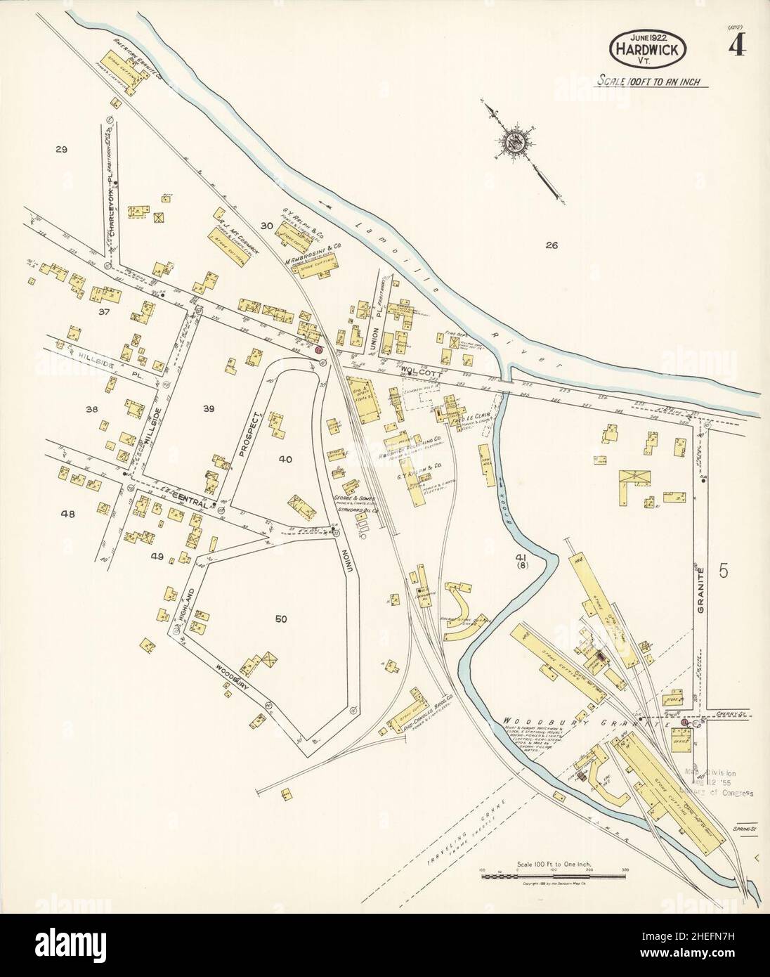 Sanborn Fire Insurance Map from Hardwick, Caledonia County, Vermont ...