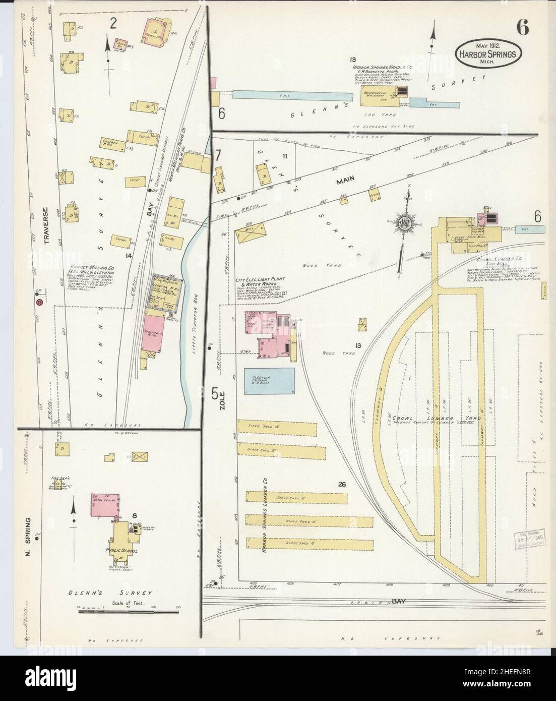 Harbor springs map hi-res stock photography and images - Alamy
