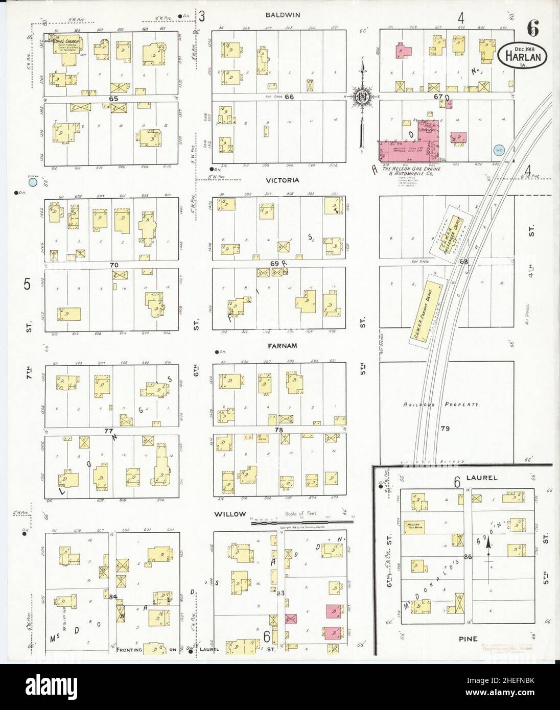 Harlan county map hi-res stock photography and images - Alamy