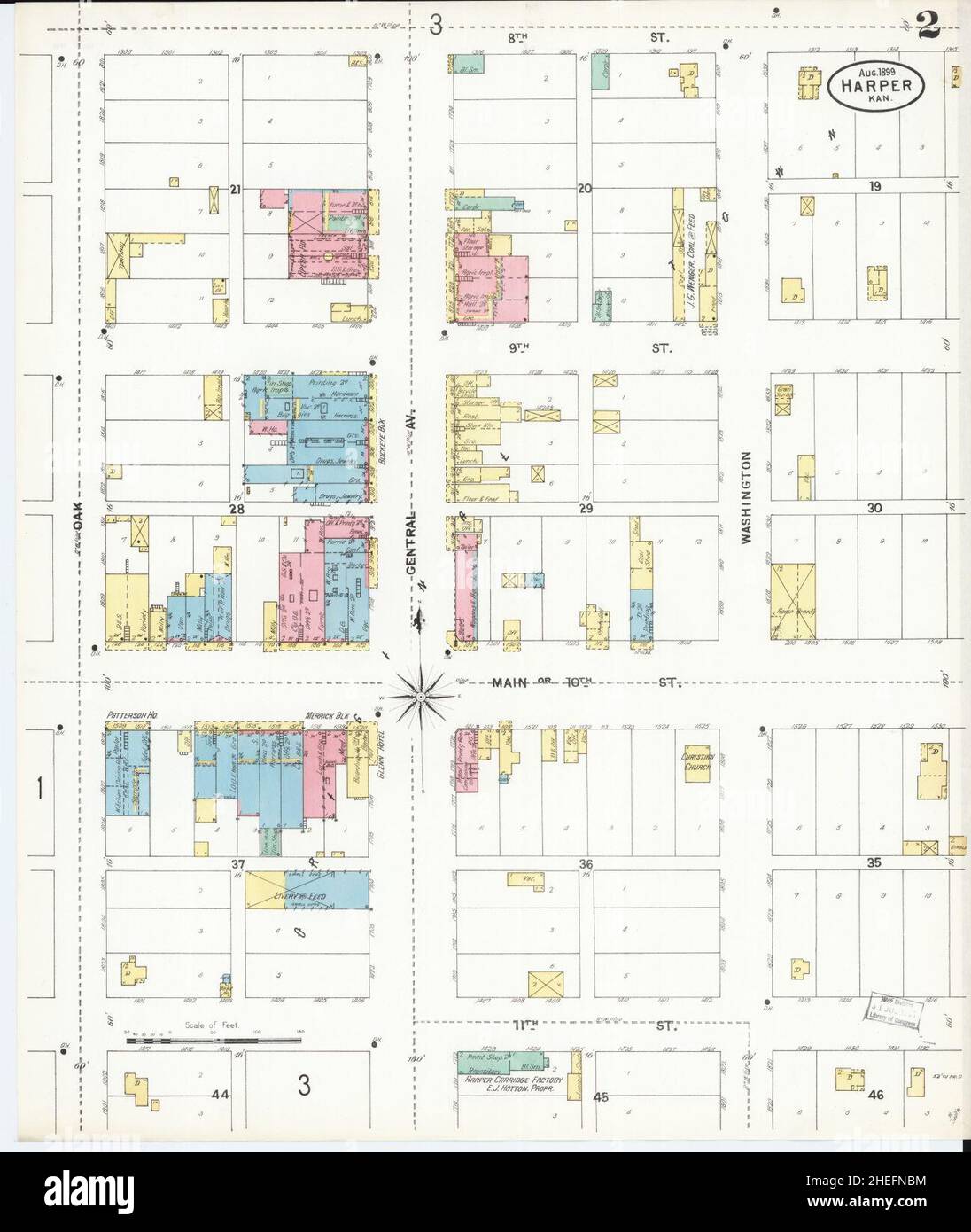 Harper kansas map hi-res stock photography and images - Alamy