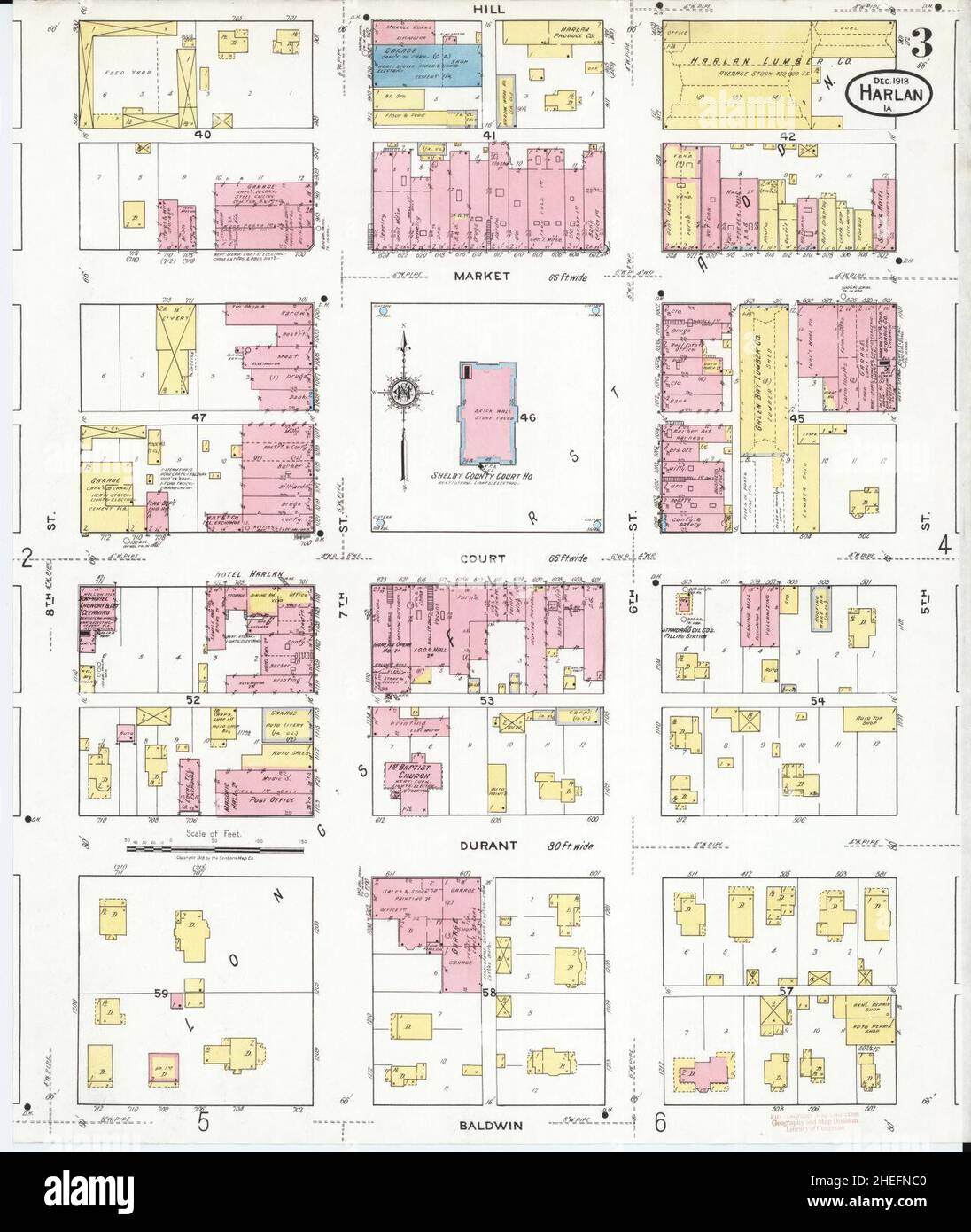 Harlan county map hi-res stock photography and images - Alamy