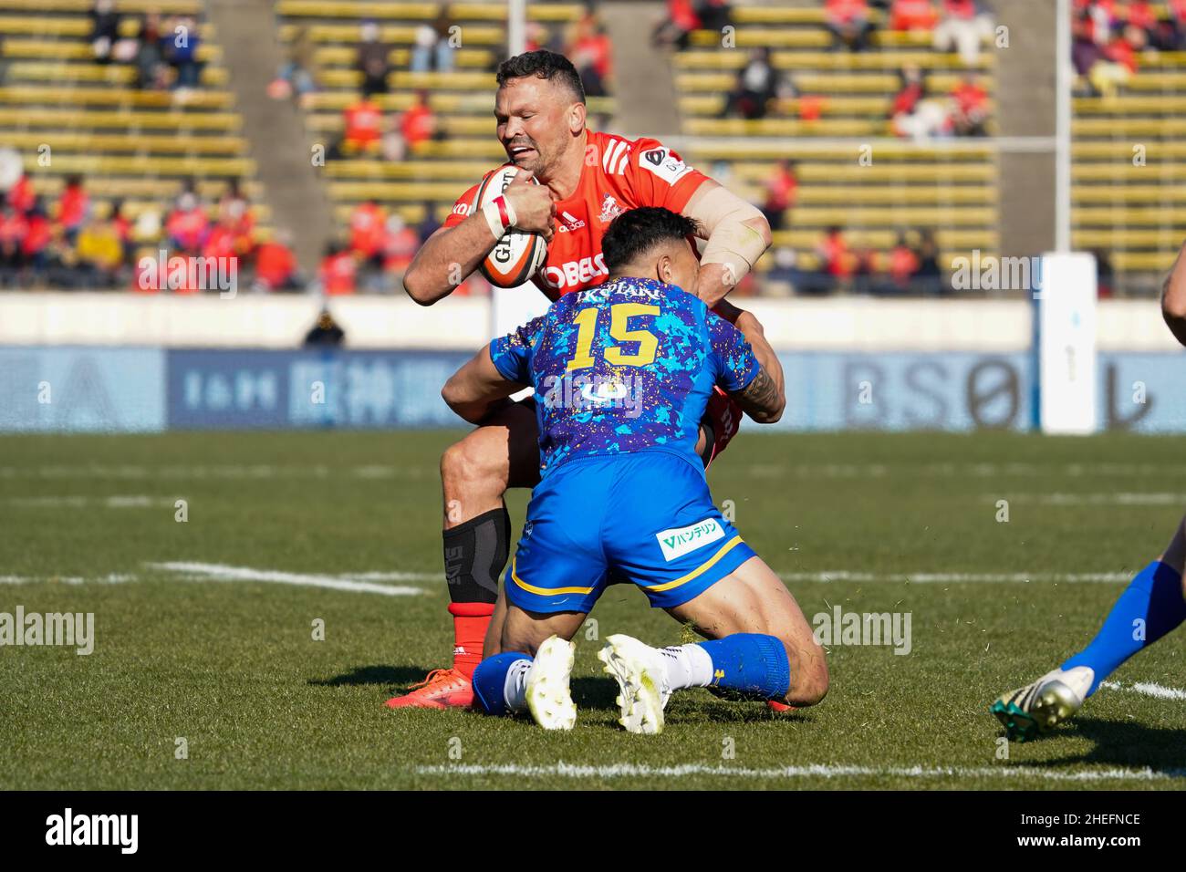 Kobe Japan. 8th Jan, 2022. (T-B) Fraser Anderson, Israel Folau, January ...