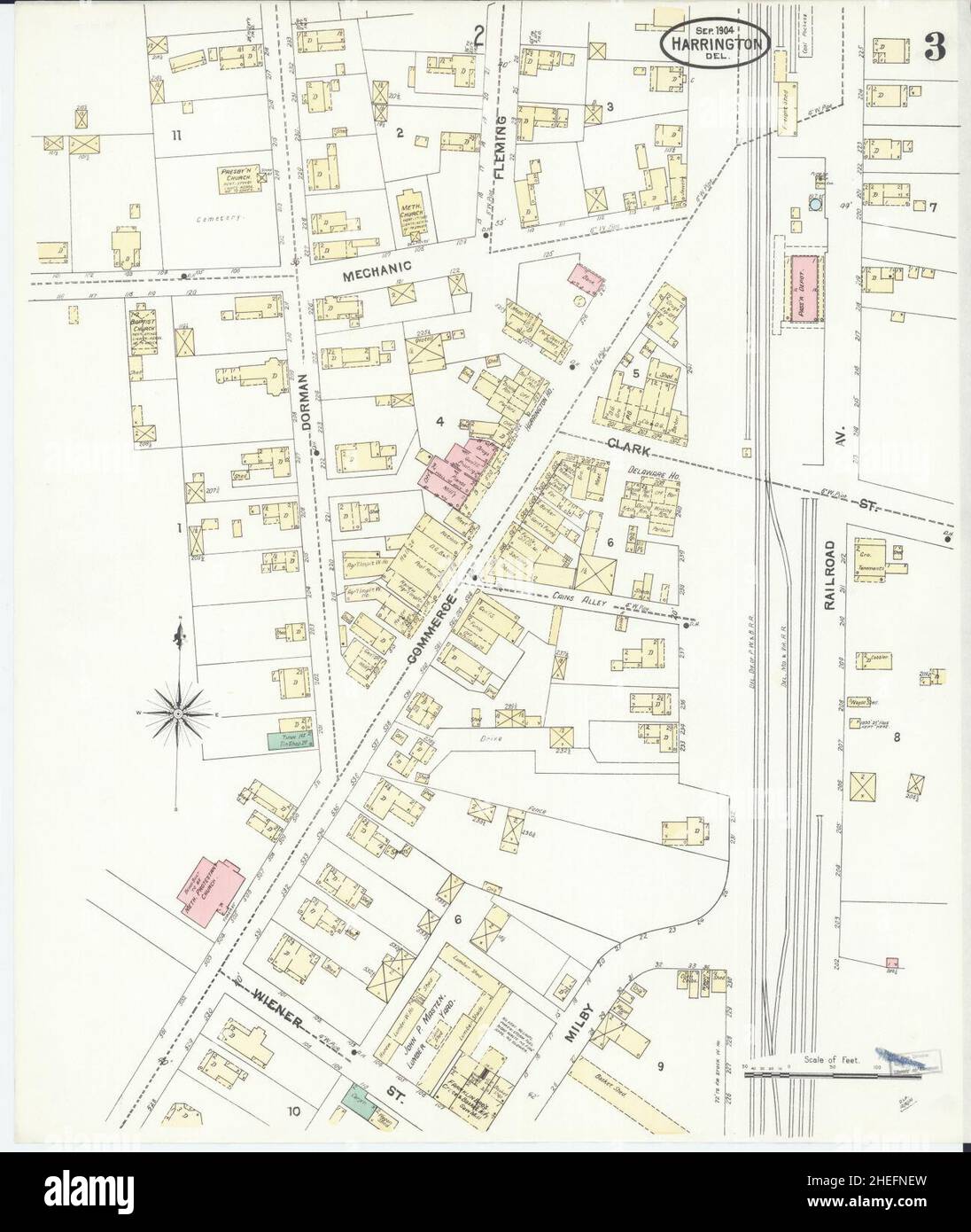 Map of harrington hi-res stock photography and images - Alamy