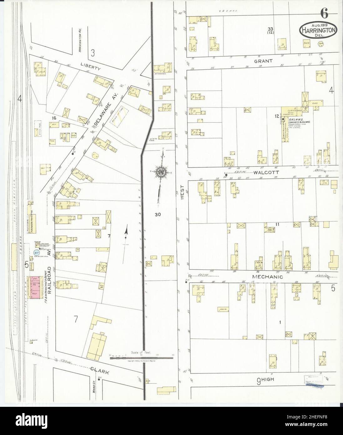 Map of harrington hi-res stock photography and images - Alamy