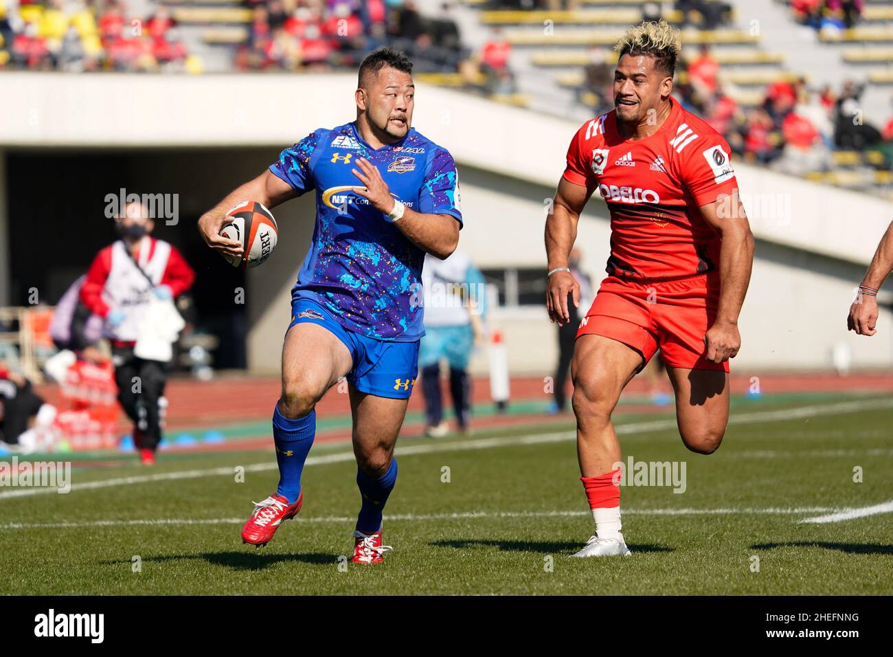 Kobe Japan. 8th Jan, 2022. (L-R) Ryo Miura, Ataata Moeakiola, January 8 ...