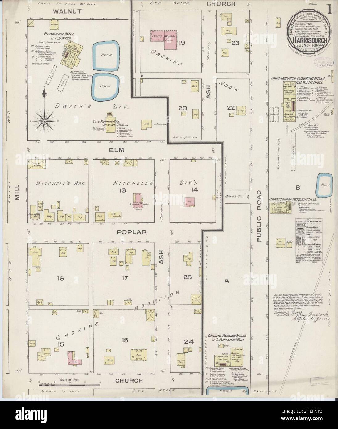 Harrisburg illinois map hi-res stock photography and images - Alamy