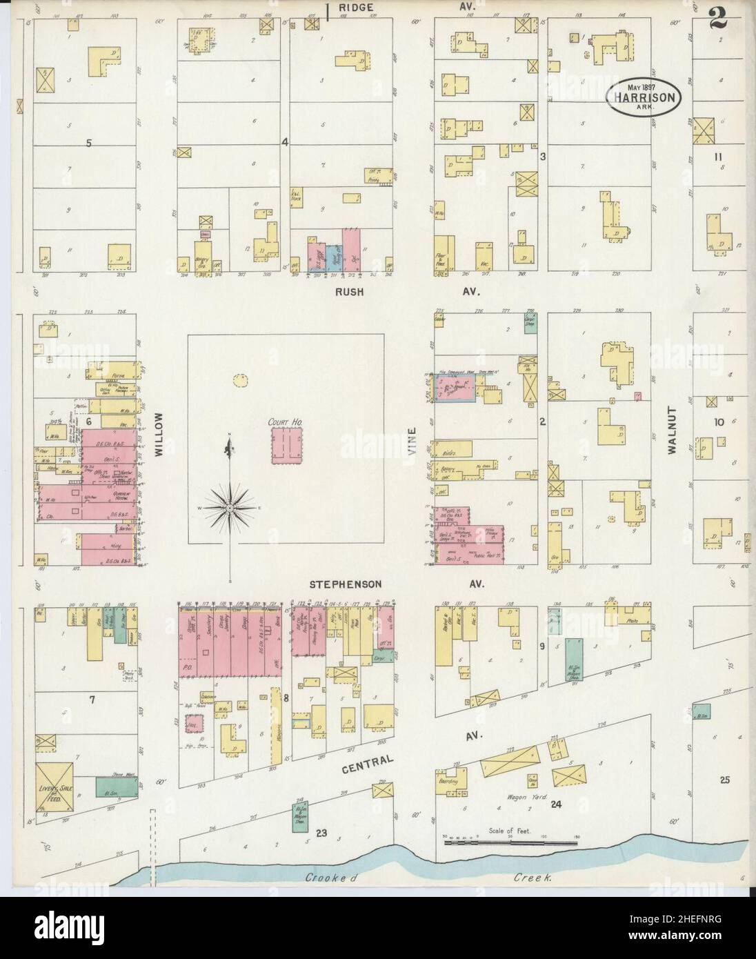 Harrison county map hi-res stock photography and images - Alamy