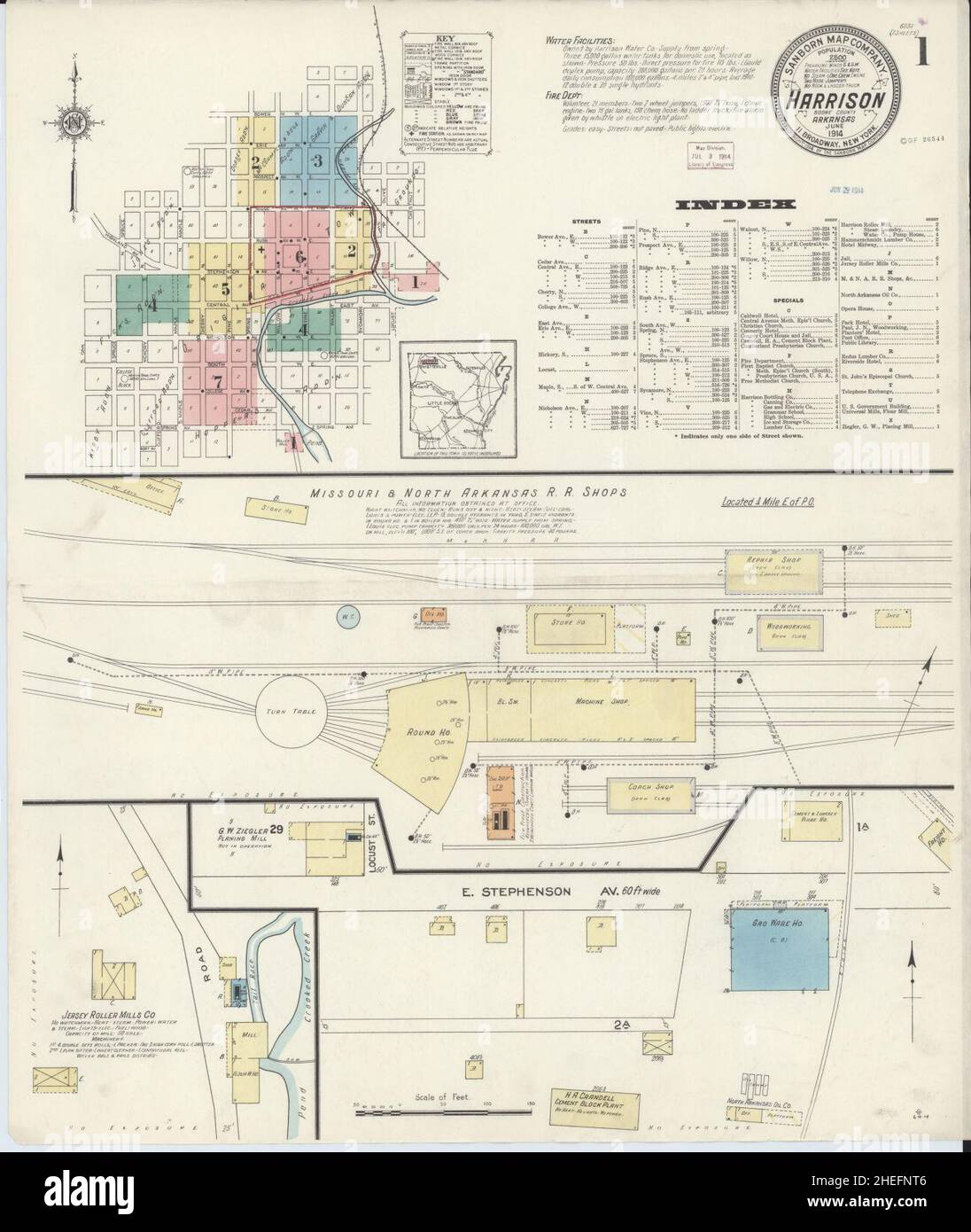 Harrison county map hi-res stock photography and images - Alamy