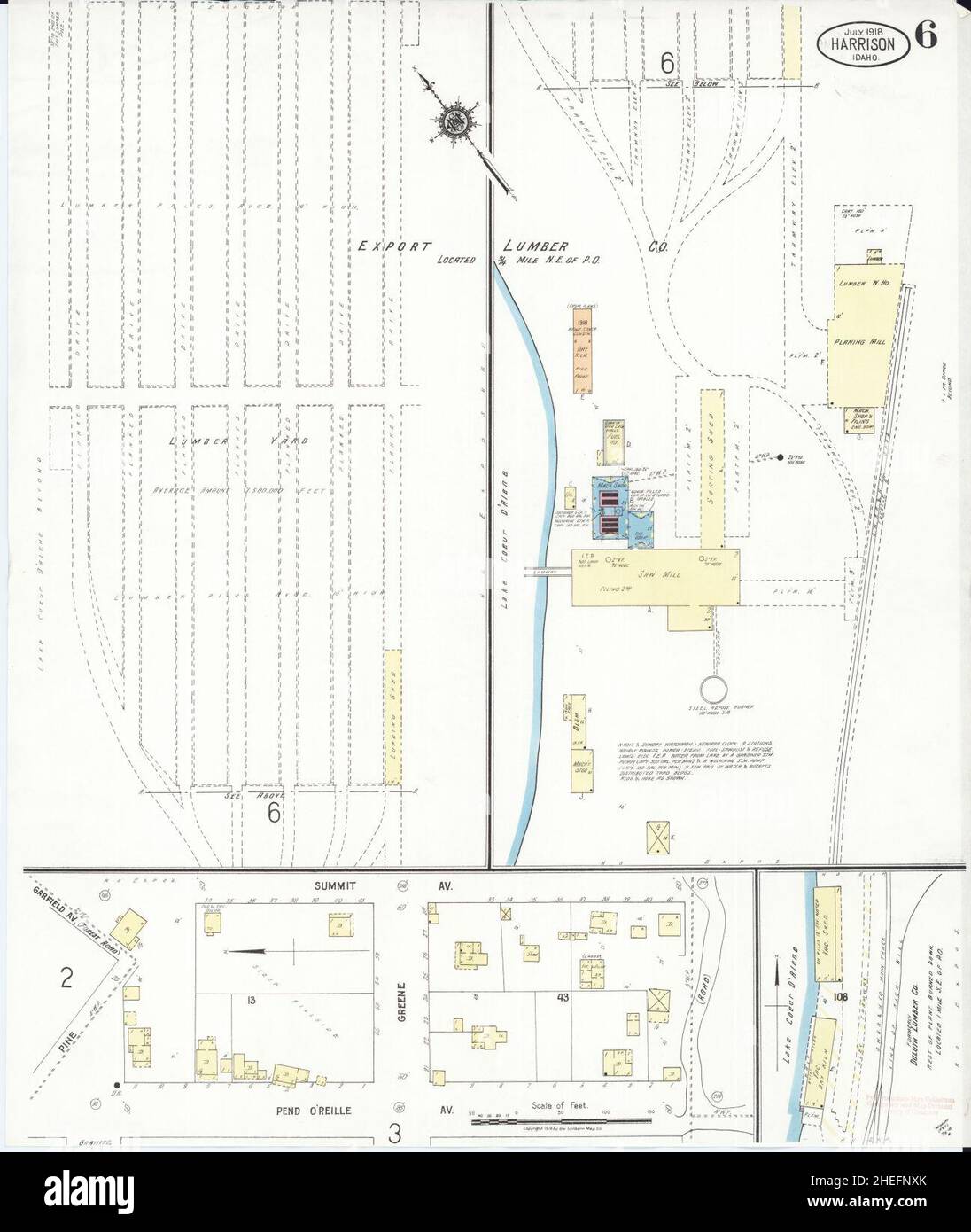 Idaho fire map hi-res stock photography and images - Alamy