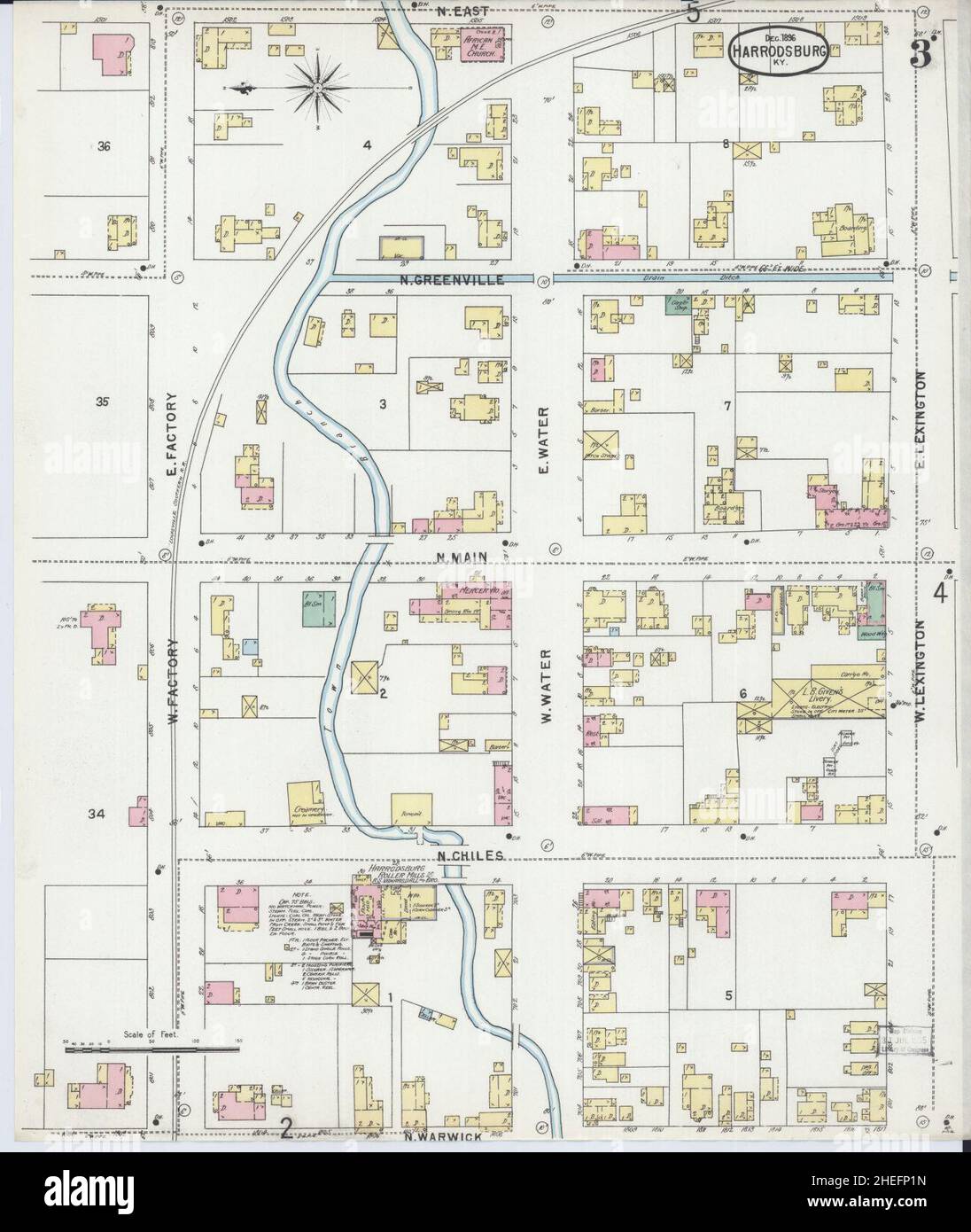 Harrodsburg kentucky map hi-res stock photography and images - Alamy