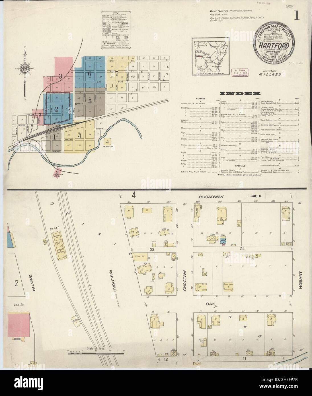 Sebastian county map hi-res stock photography and images - Alamy