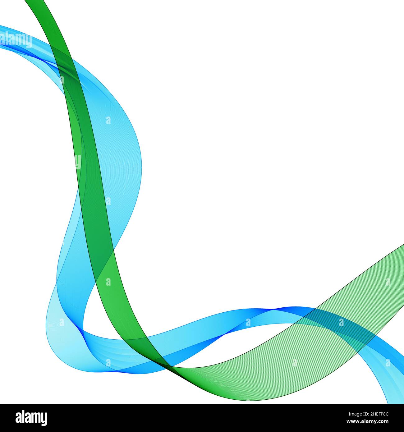 Blue and green waves. Wave abstract pattern Stock Photo - Alamy