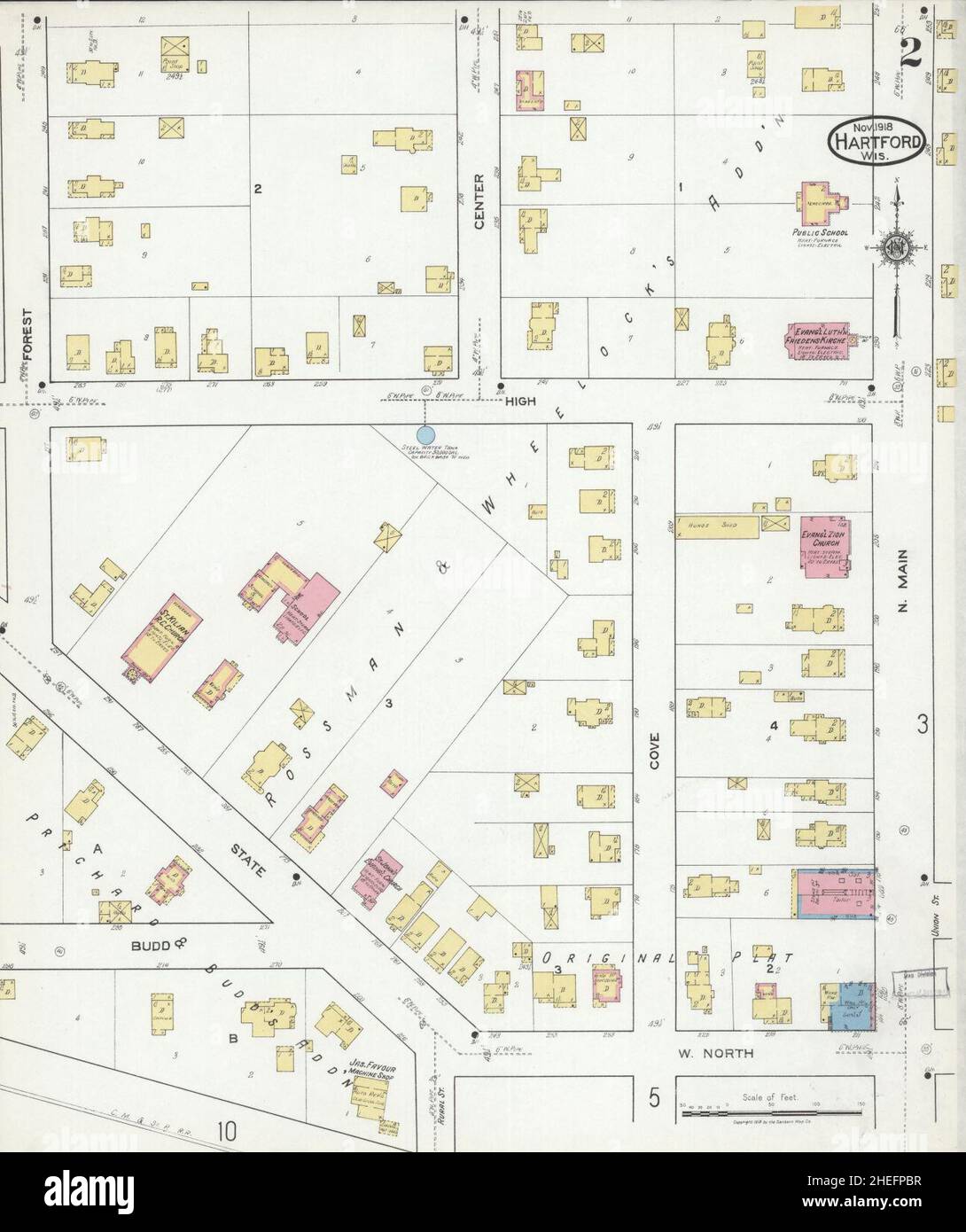 Map of hartford wisconsin hi-res stock photography and images - Alamy