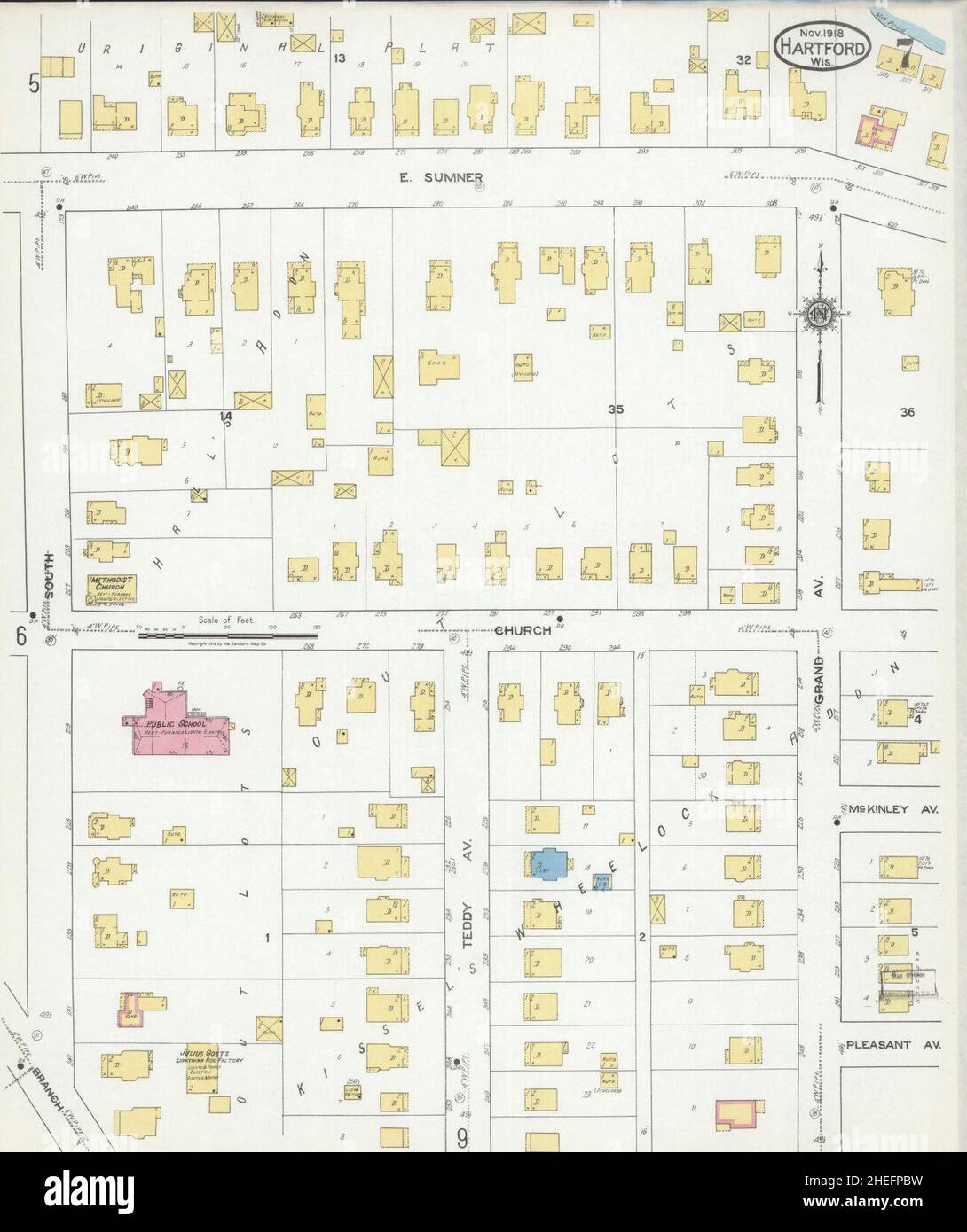 Hartford wisconsin map hi-res stock photography and images - Alamy