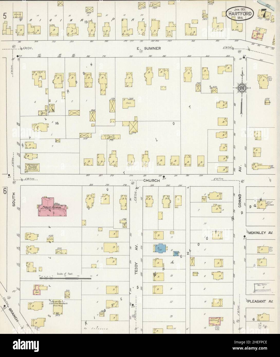 Hartford wisconsin map hi-res stock photography and images - Alamy