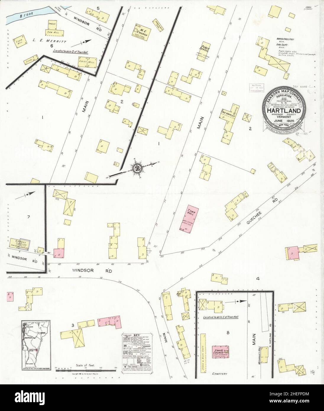Map of hartland hi-res stock photography and images - Alamy
