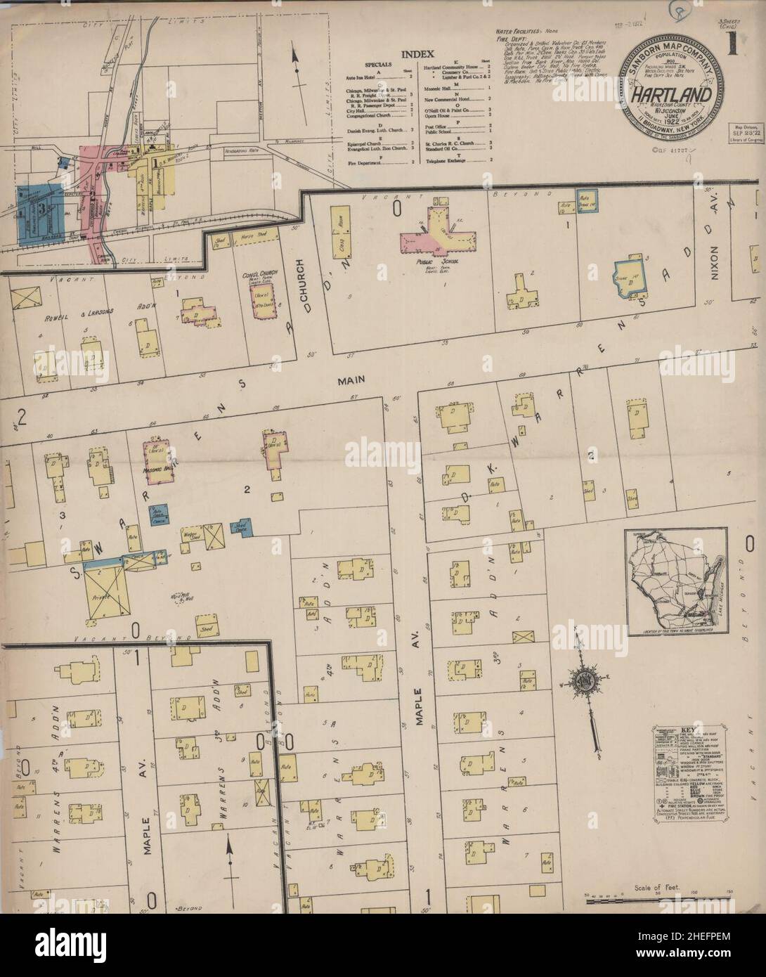 Hartland map hi-res stock photography and images - Alamy