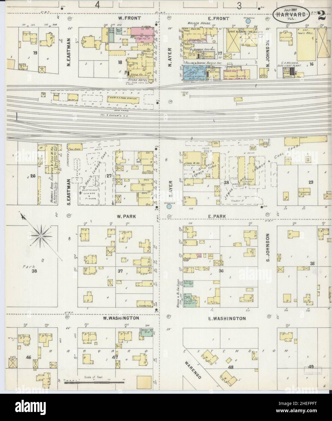 Mchenry county map hi-res stock photography and images - Alamy