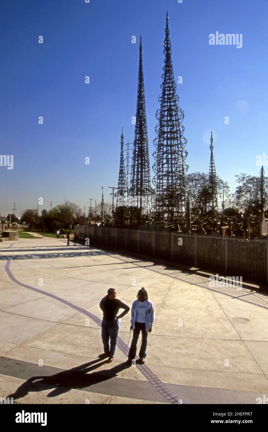 The Watts Towers in Los Angeles, California Stock Photo - Alamy