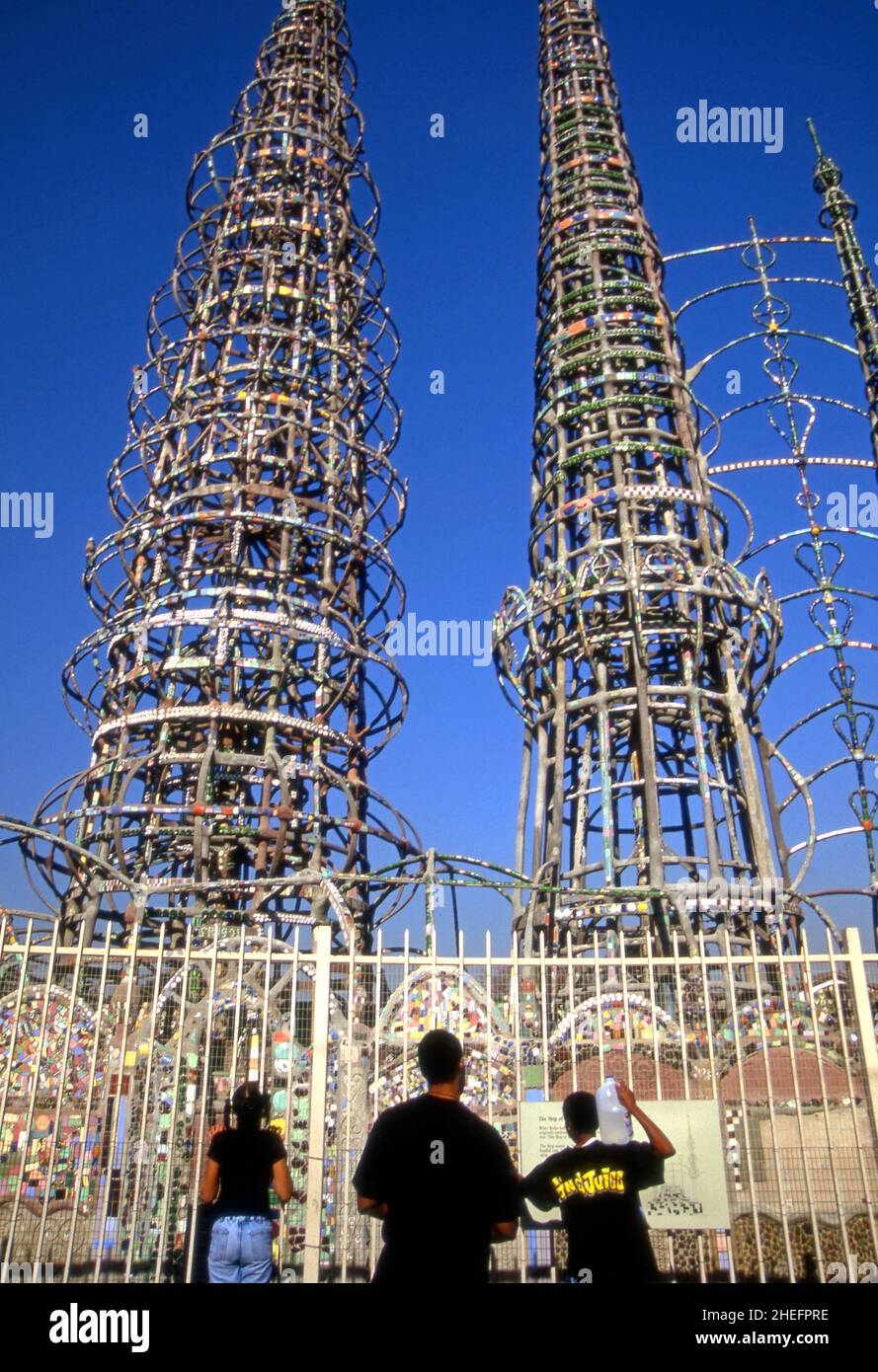 The Watts Towers in Los Angeles, California Stock Photo - Alamy