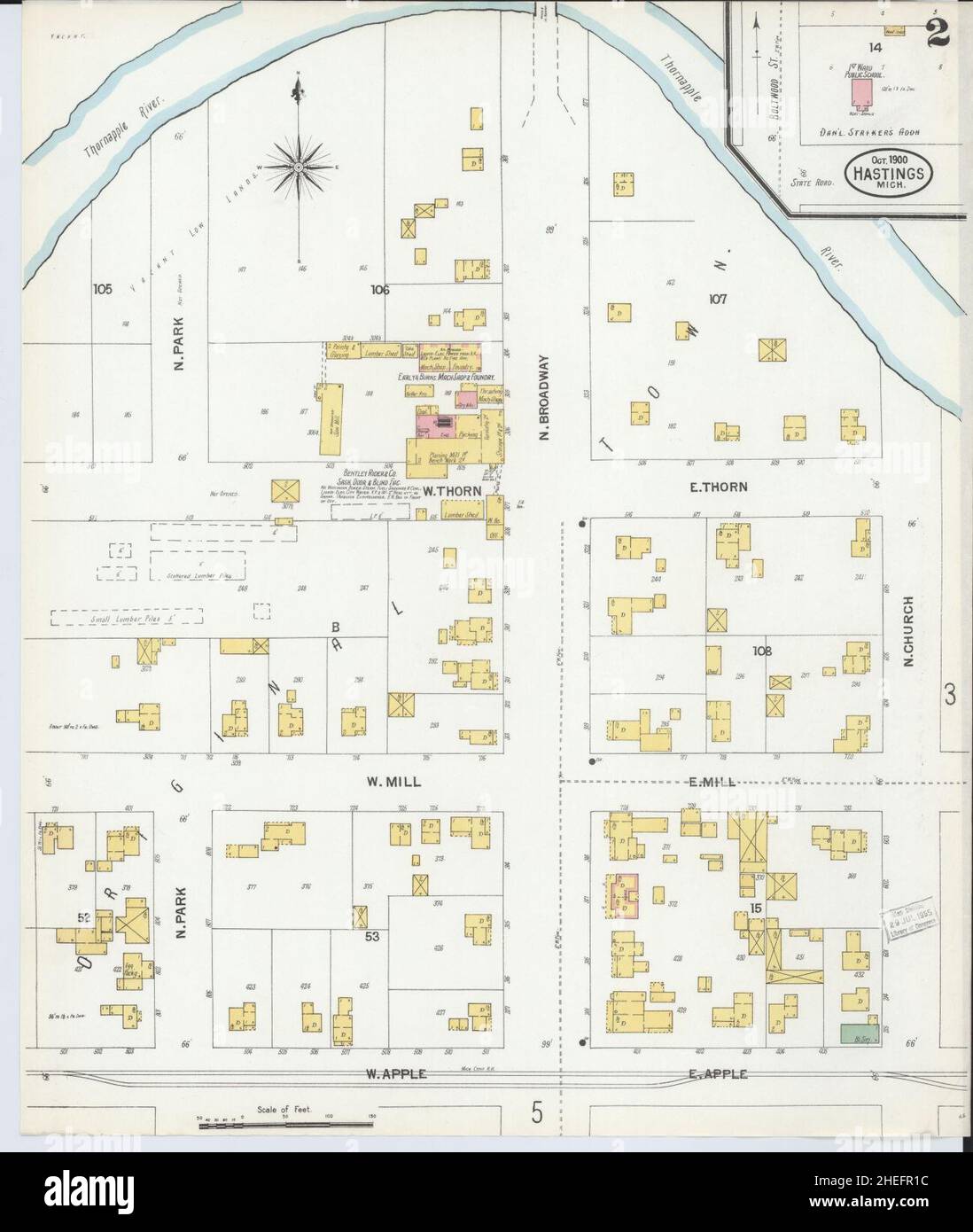 Hastings michigan map hi-res stock photography and images - Alamy